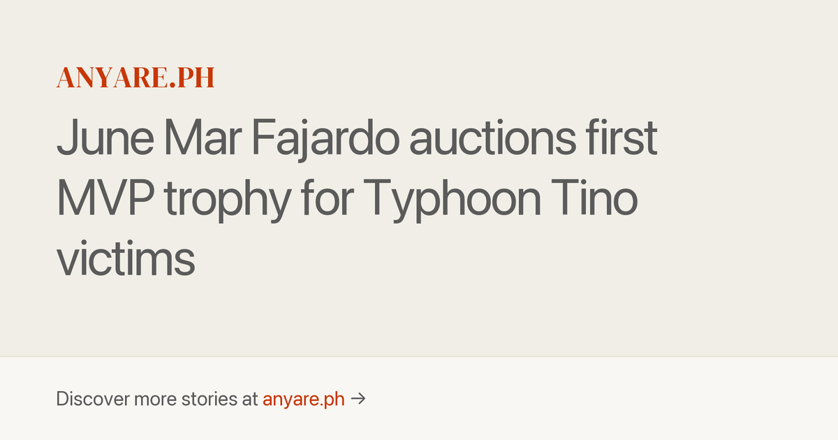 June Mar Fajardo auctions first MVP trophy for Typhoon Tino victims ...